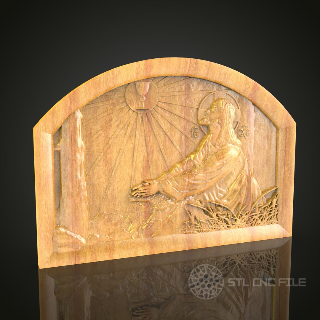 Spiritual Sun Worship STL Model for CNC, Artcam, Aspire Religious Art ...