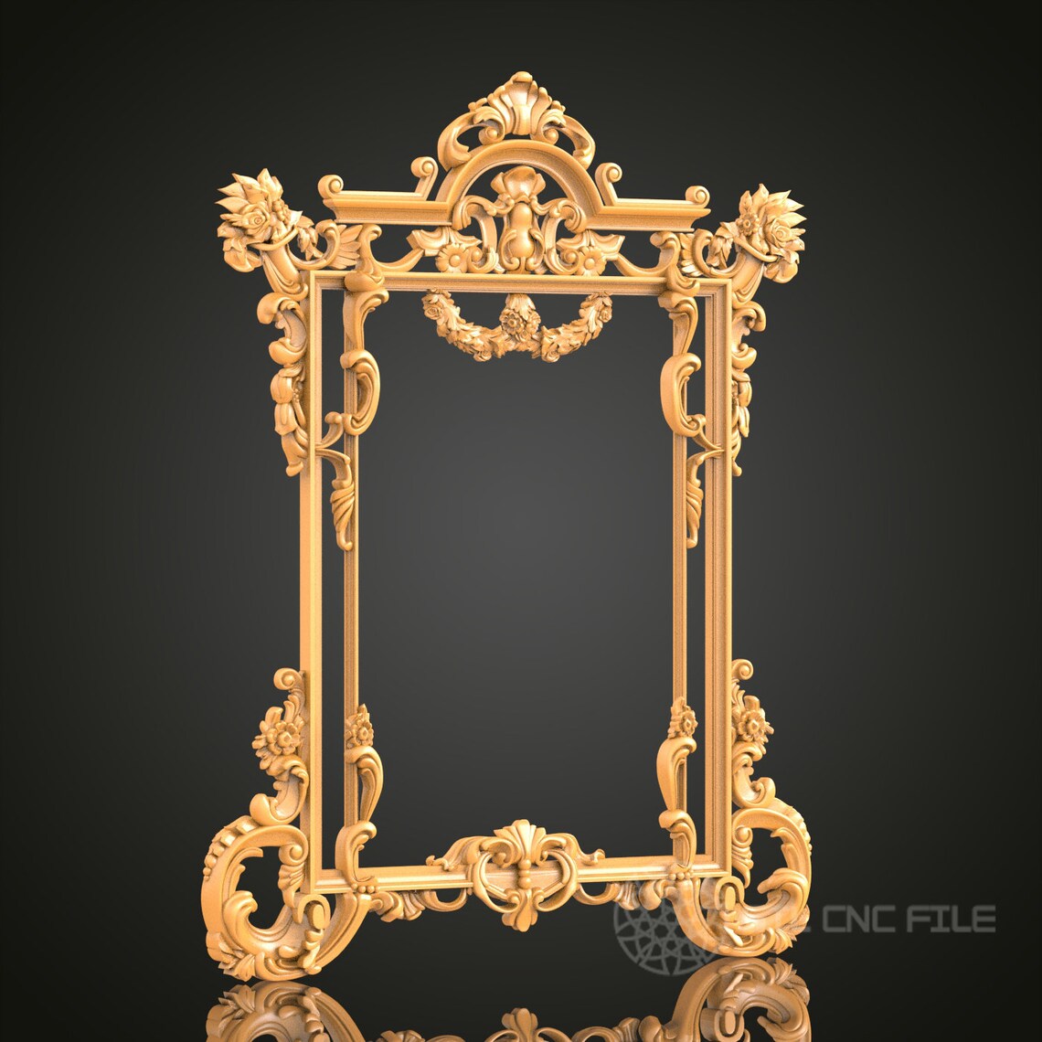 Ornate STL Model for CNC Router Engraver - Artcam, Aspire, 3D Printer ...