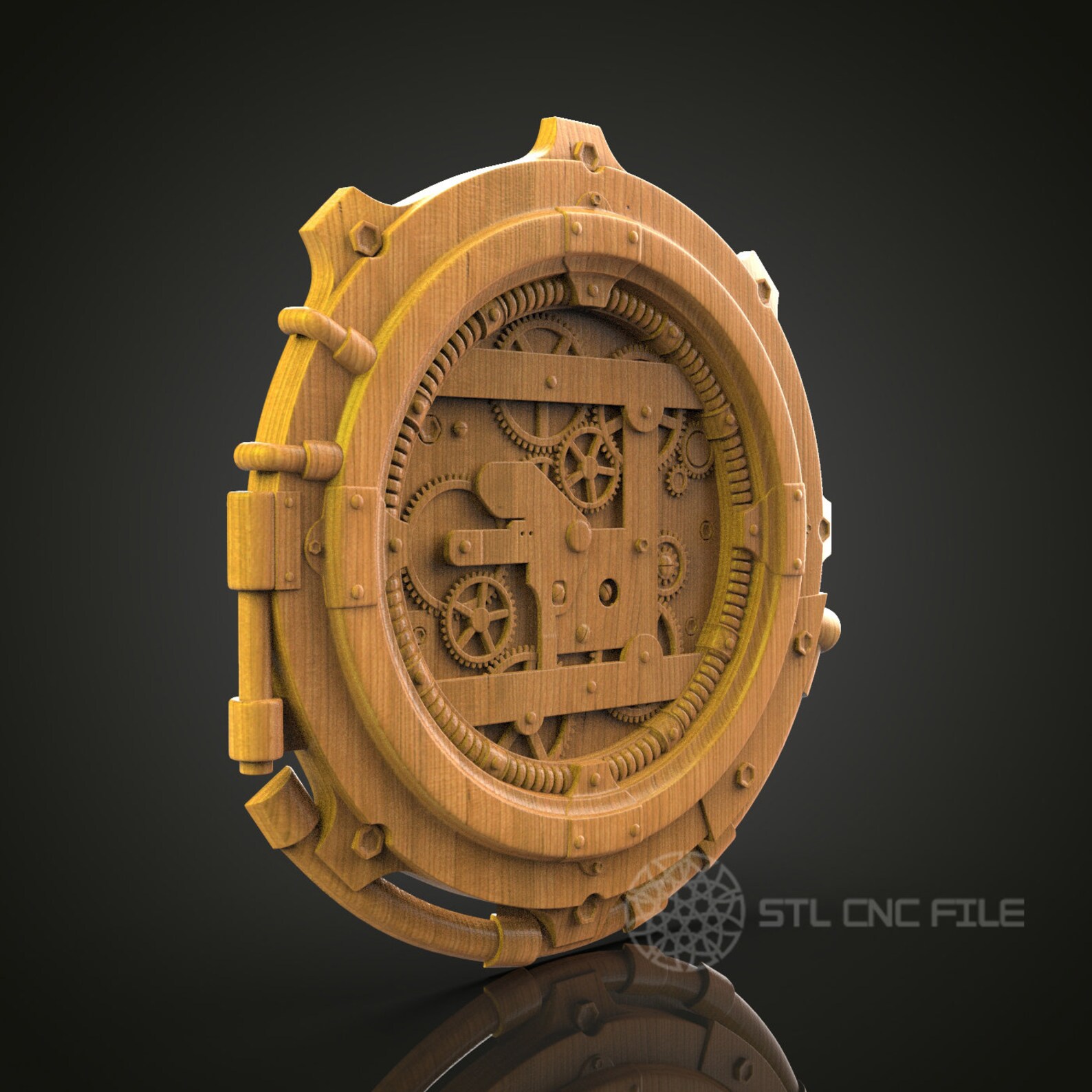 Mechanical Clock Relief STL Model: CNC Router, 3D Printer (digital File ...