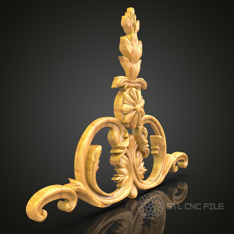 Floral Elegance STL Model for CNC Routers - Perfect for Artcam & Aspire ...