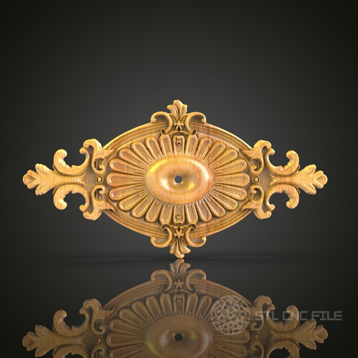 Classic Victorian Scrollwork Plaque STL File, CNC Router Engraving ...