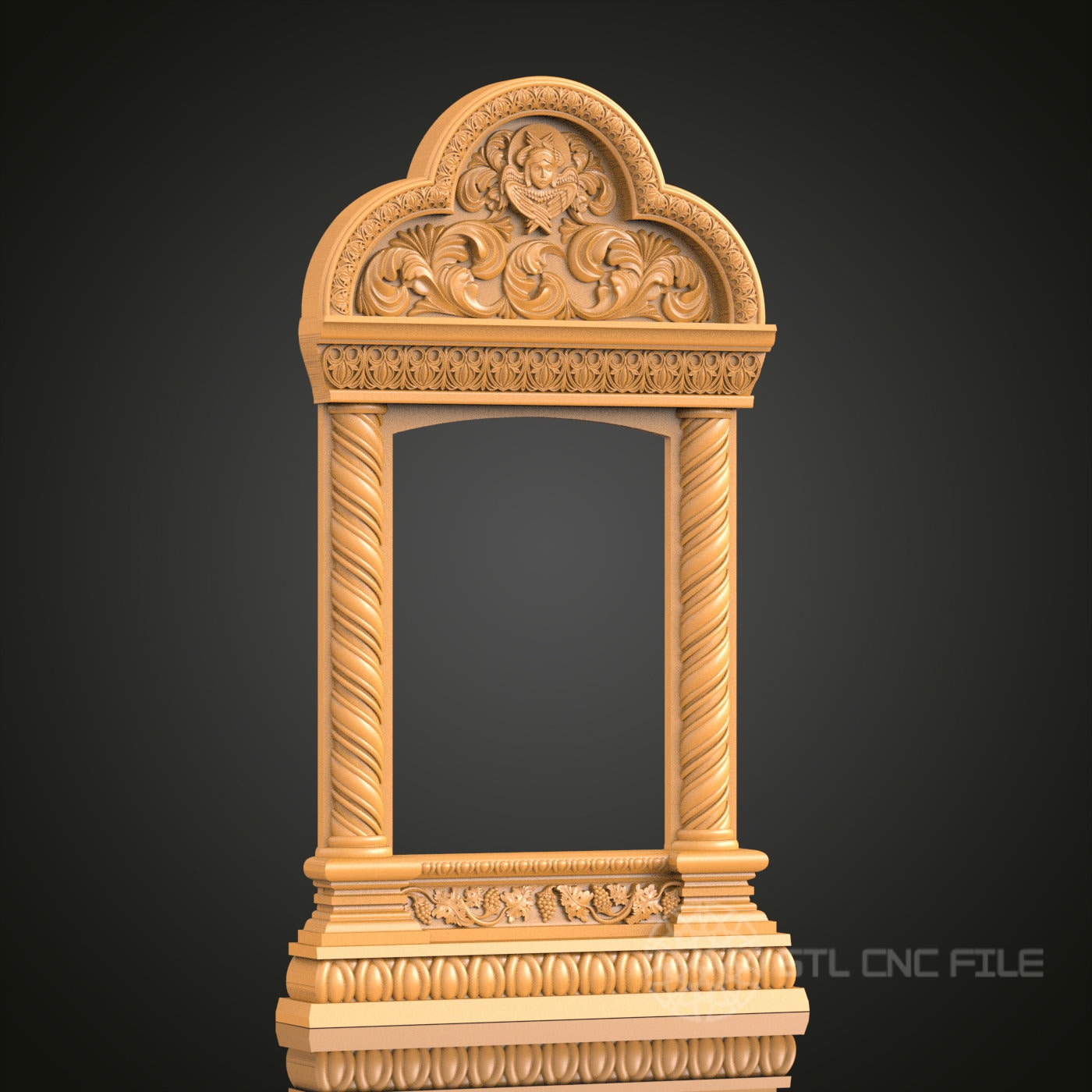 Classic Archway Portal Frame STL Model – Ideal for CNC Engraving and 3D ...