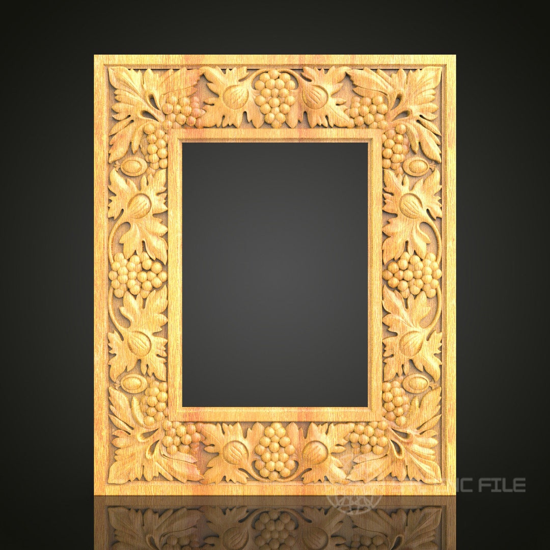 Harvest Theme Frame STL Model - CNC Router Files for Artcam, Aspire ...