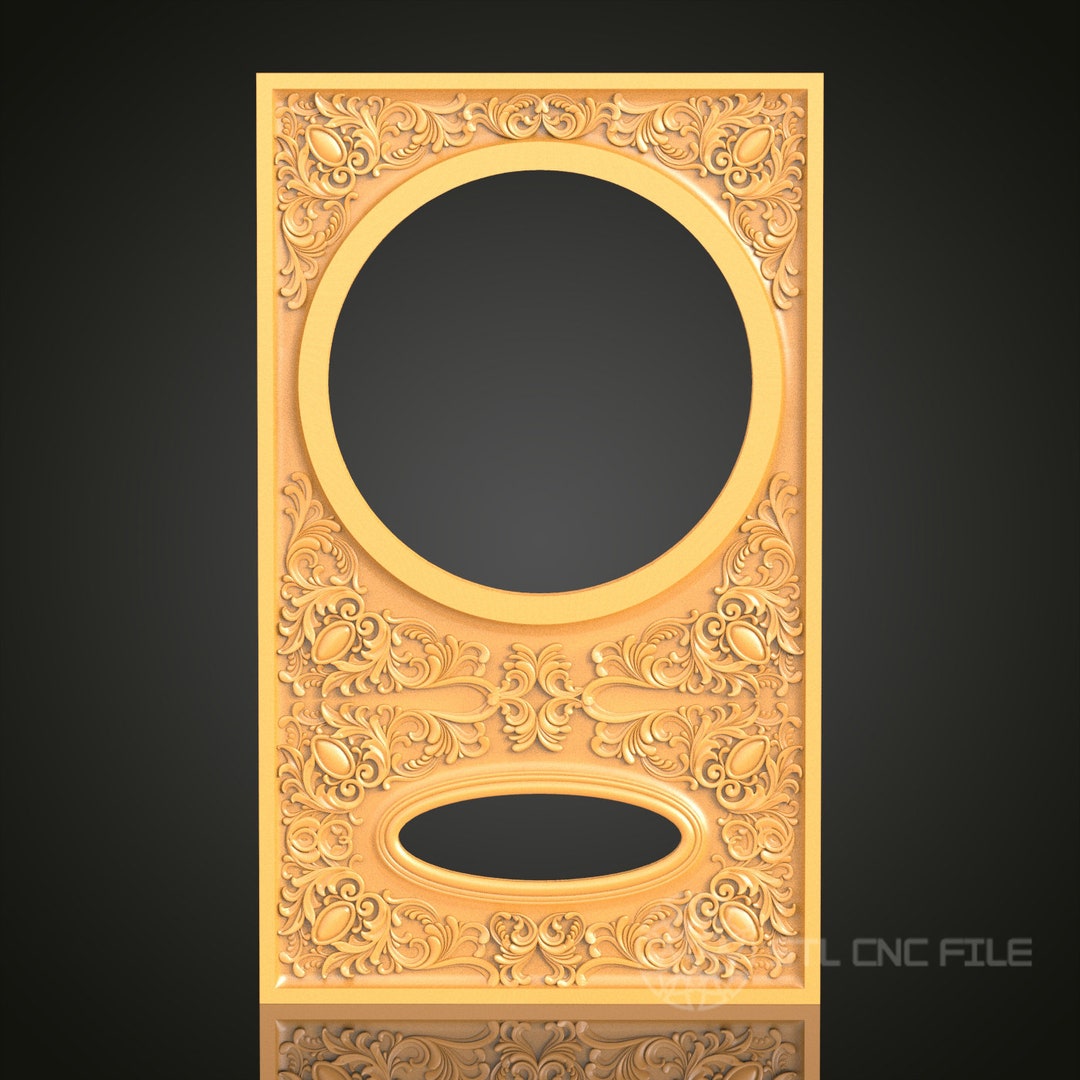 Intricate 3D Frame STL Model for CNC Router Engraver | Artcam, Aspire ...