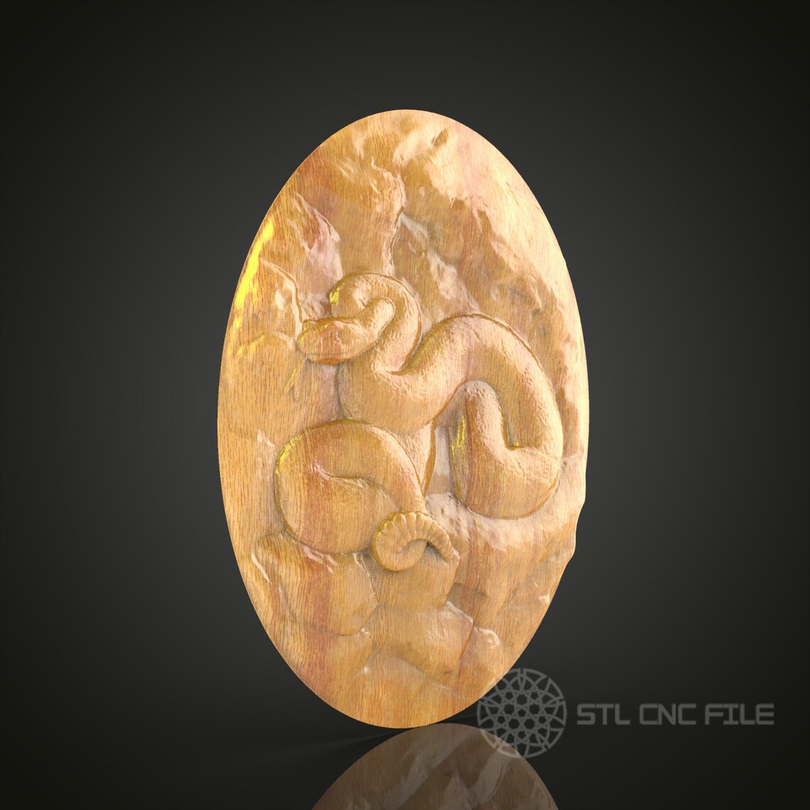 Entwined Snakes Wood Carving STL File for CNC Routers - Etsy