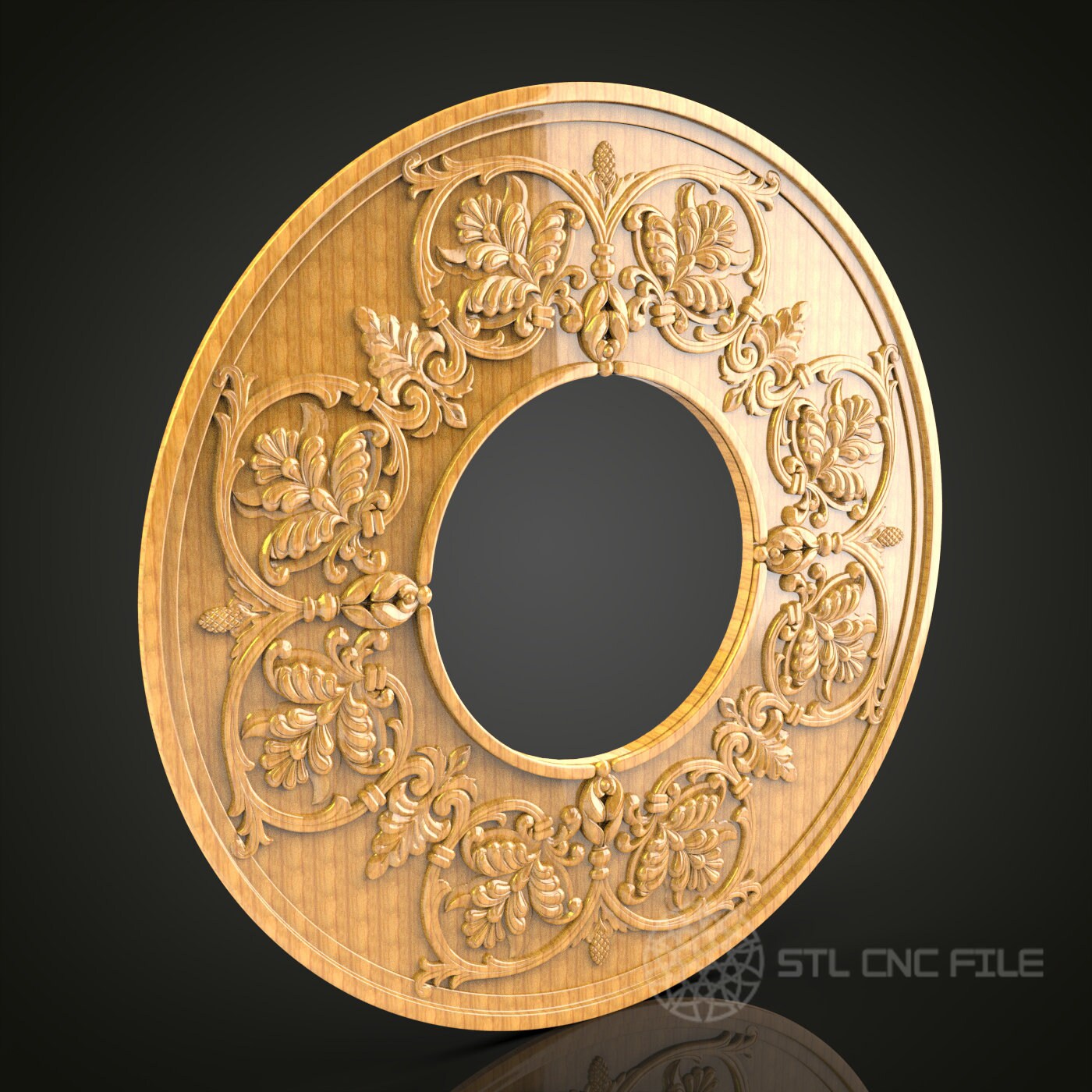 Regal Victorian Frame CNC Router STL Model - Intricate Wood Carving ...