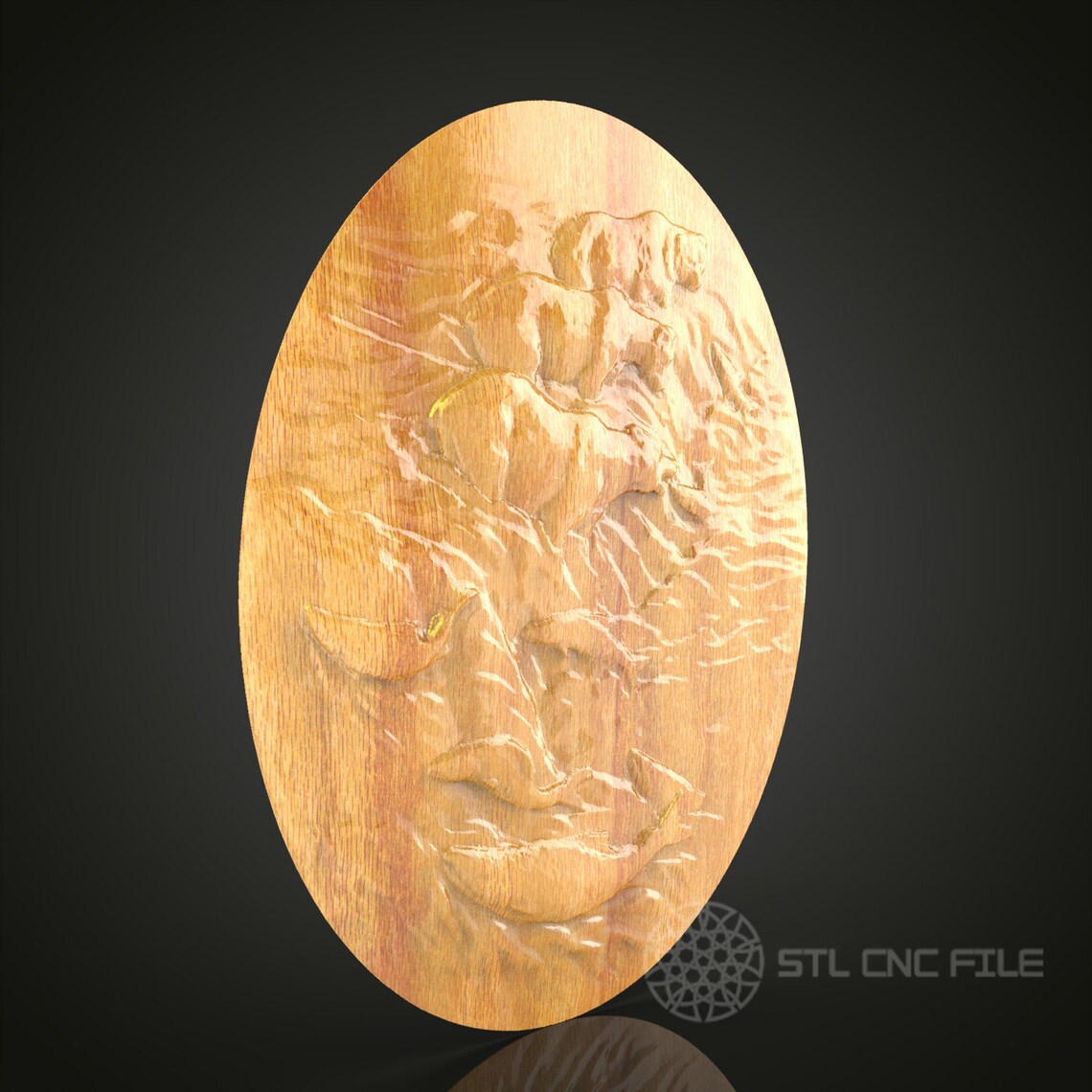 Dynamic Crabs CNC Carving STL File for Sea-themed Decor - Etsy