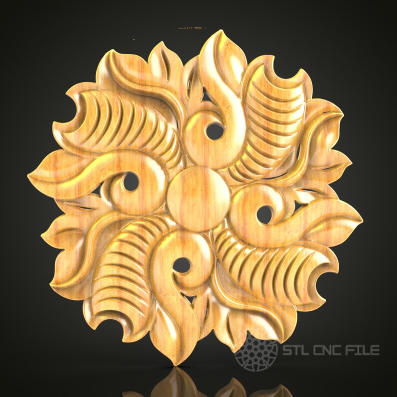 Sculptural Waves STL Model for CNC - Dynamic Wooden Art Decor - Etsy