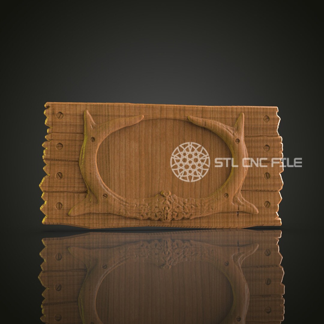 Rustic Antler Frame STL Model for CNC Router Engraver - Artcam, Aspire ...