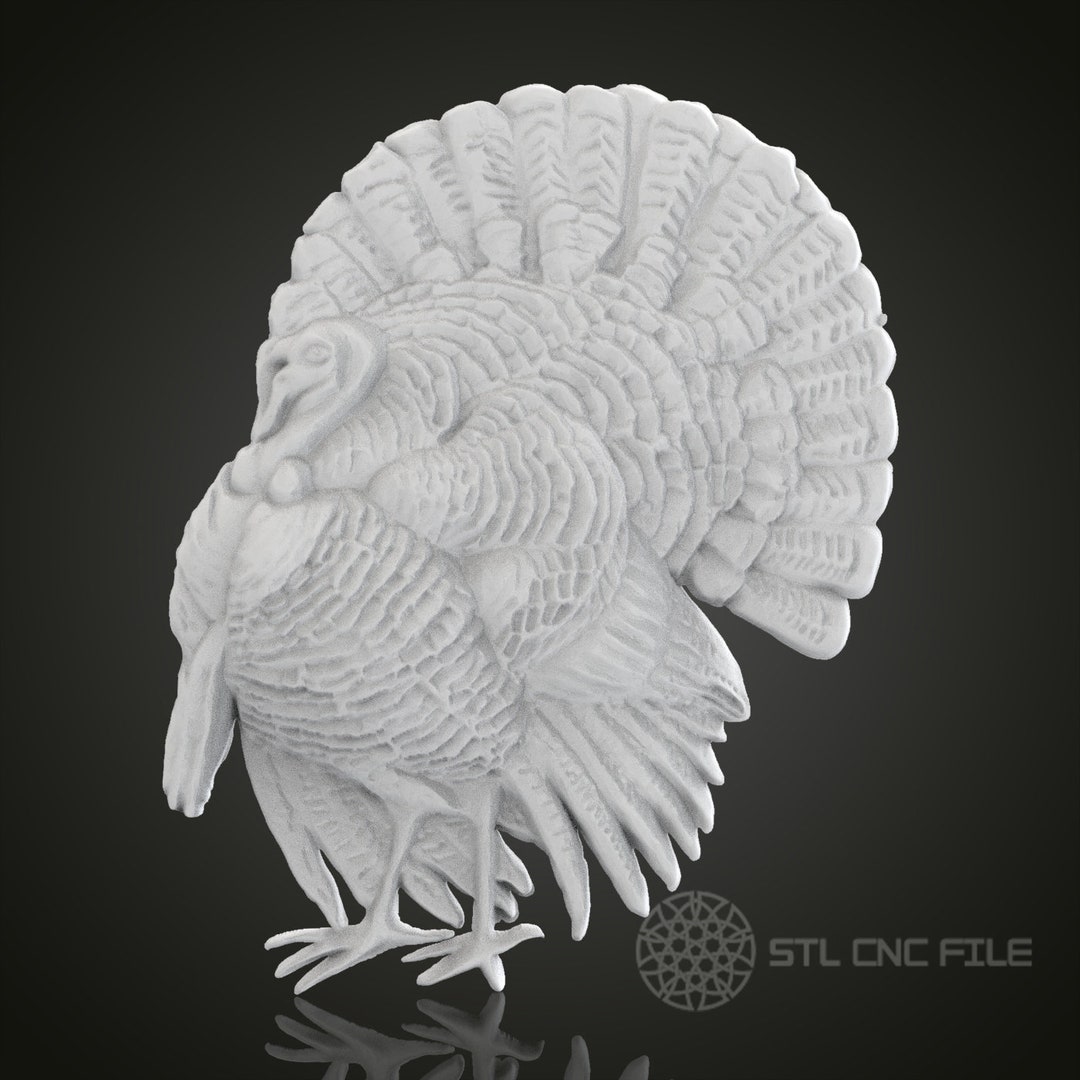 Turkey STL Model for CNC Router Engraver, Artcam, Aspire, CNC Files ...