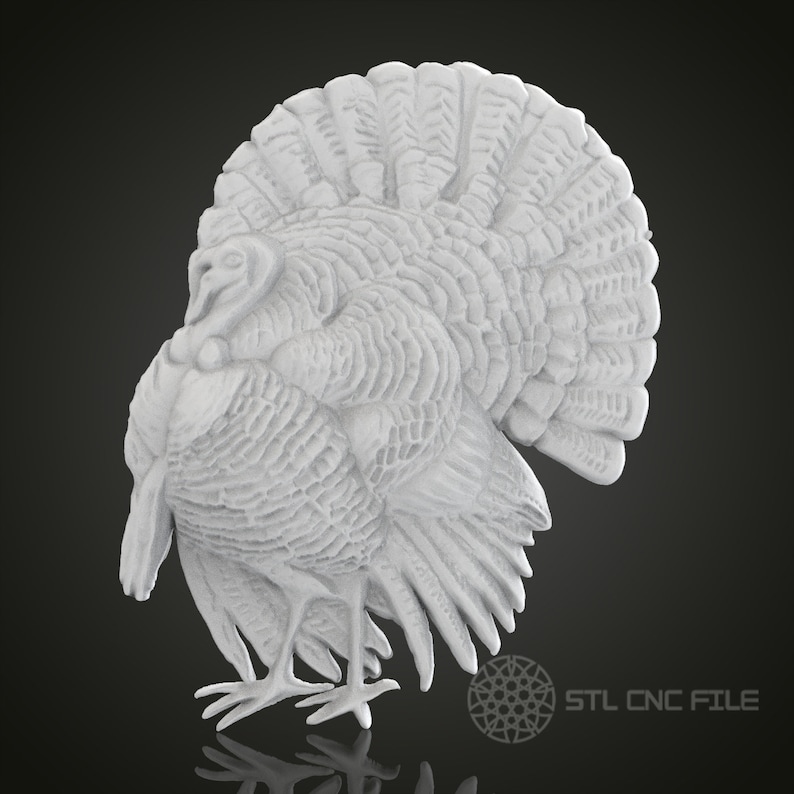 Turkey STL Model for CNC Router Engraver, Artcam, Aspire, CNC Files ...