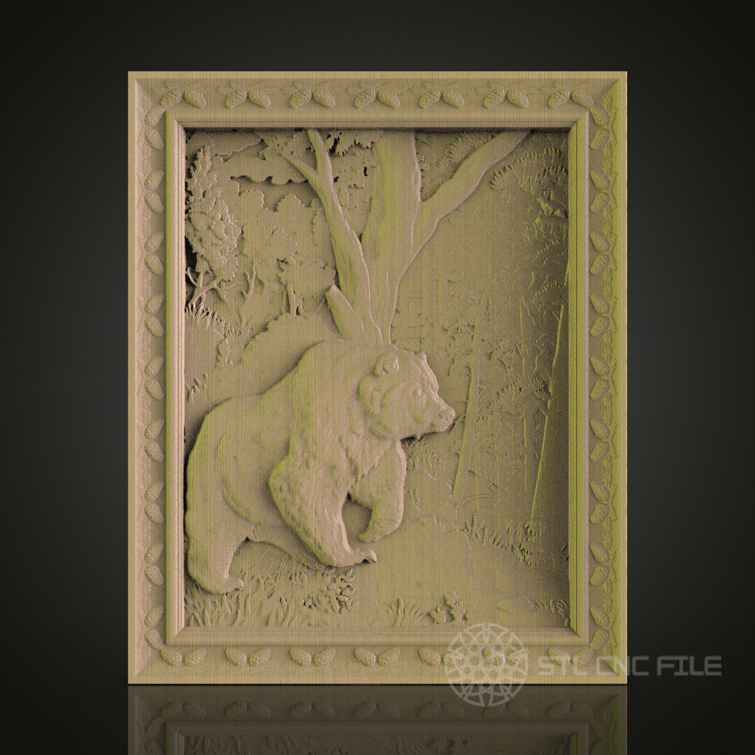 Forest Rabbit 3D Model STL File, Wildlife Relief for CNC Router ...