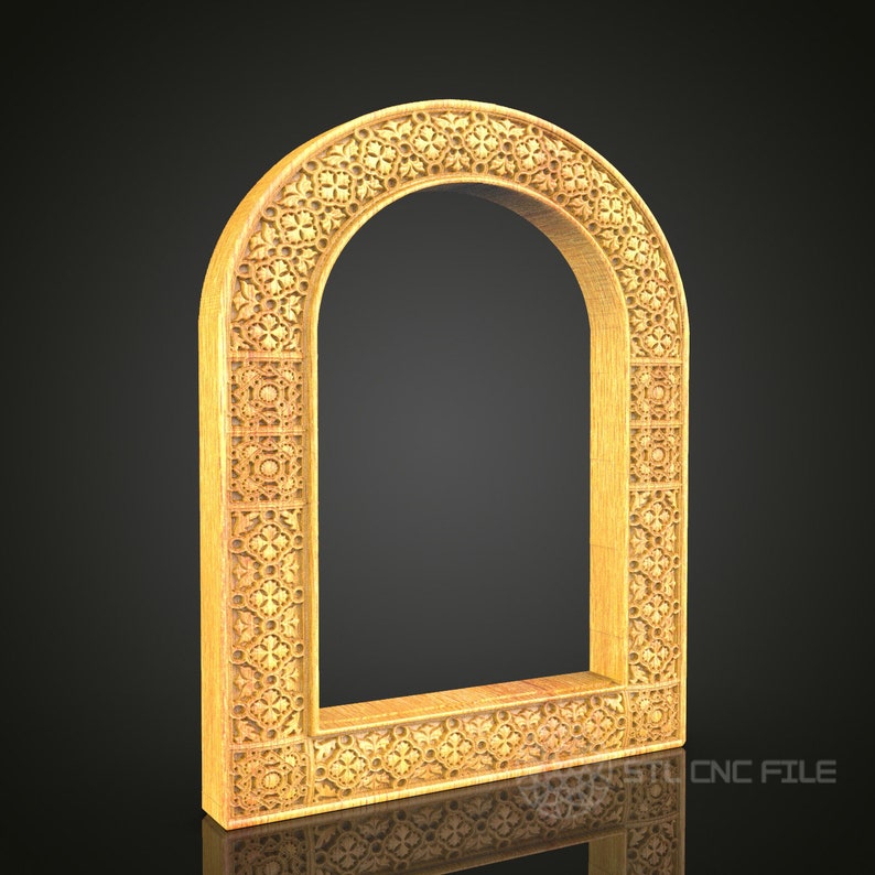 Ornate Gothic Arch Frame STL Model: CNC Router File - Etsy