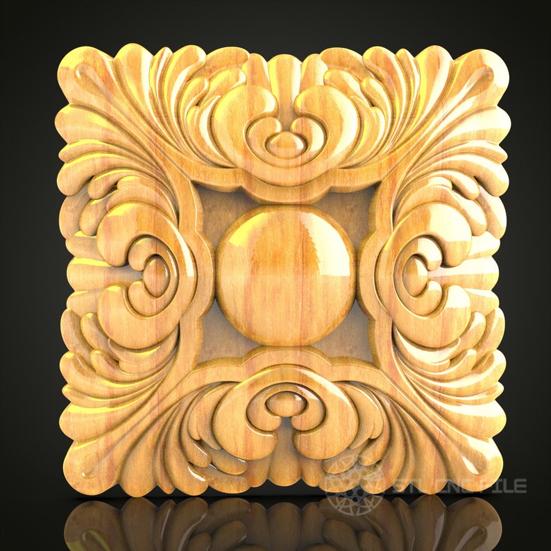 Baroque-inspired CNC Router STL Model Luxurious Wood Frame Design - Etsy