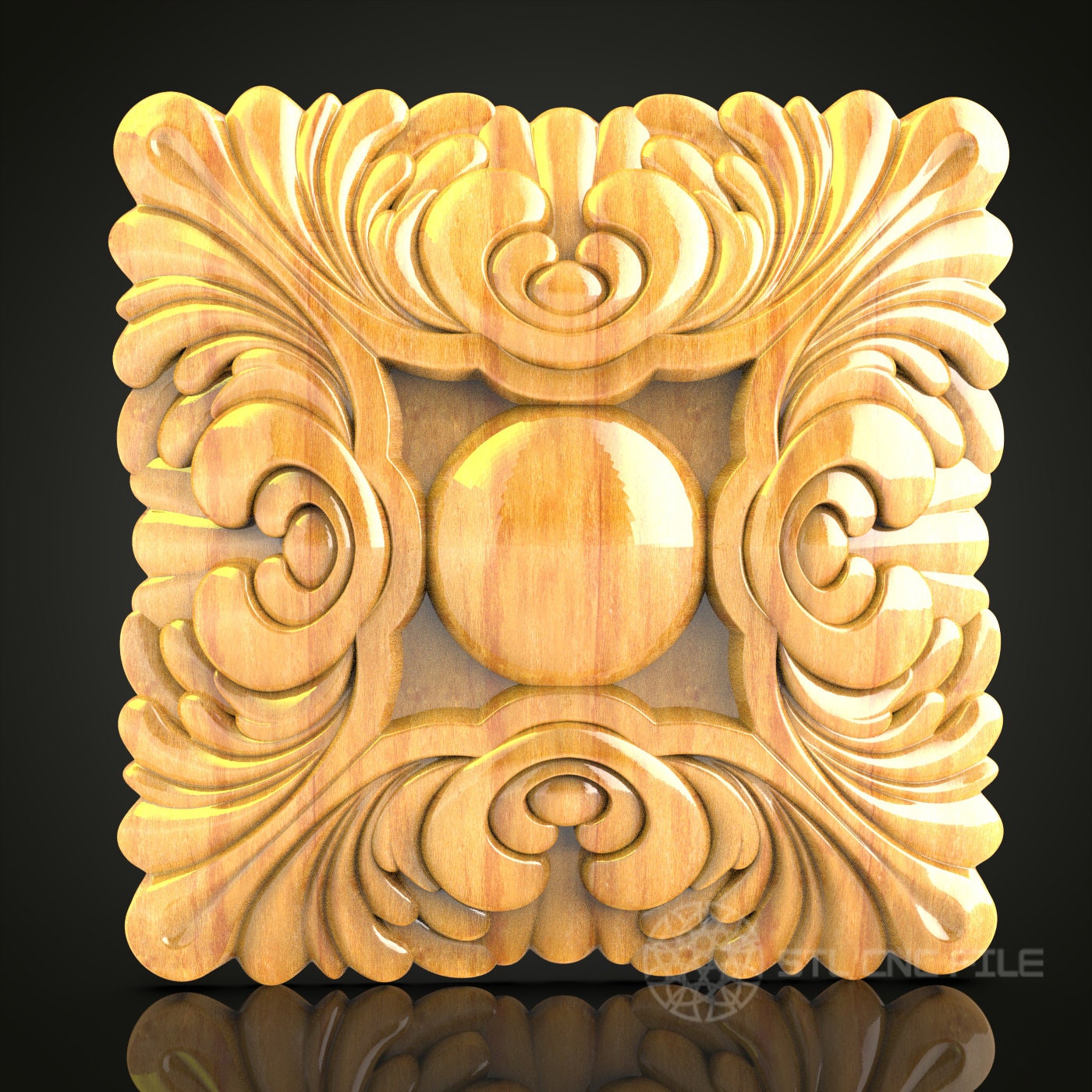 Baroque-inspired CNC Router STL Model - Luxurious Wood Frame Design - Etsy