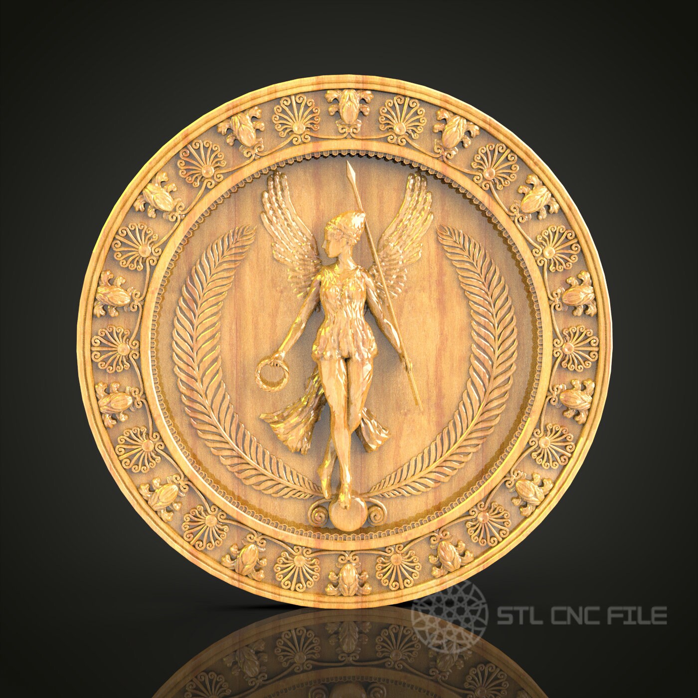 Angelic Herald Wall Art - 3D STL File for CNC Wood Carving - Etsy