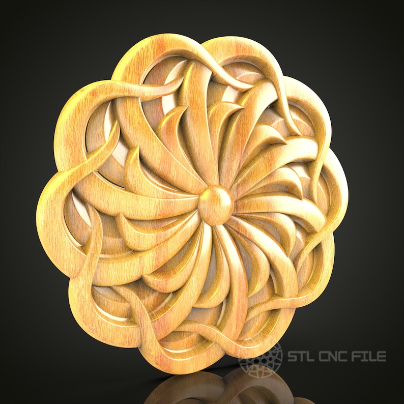 Intricate Floral Celtic Knot STL Model for CNC Router - Artistic Wood ...