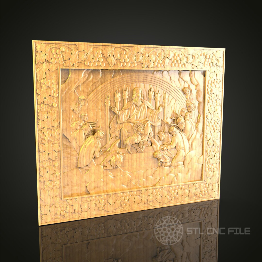 Divine Court 3D STL Model - CNC Router File for Mythological Wood ...