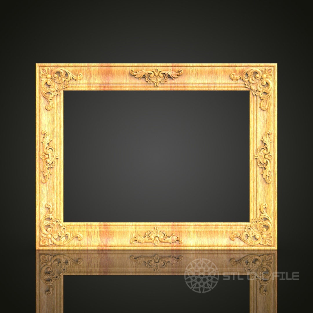 Renaissance Style Frame STL Model: CNC Router Carving File - Etsy