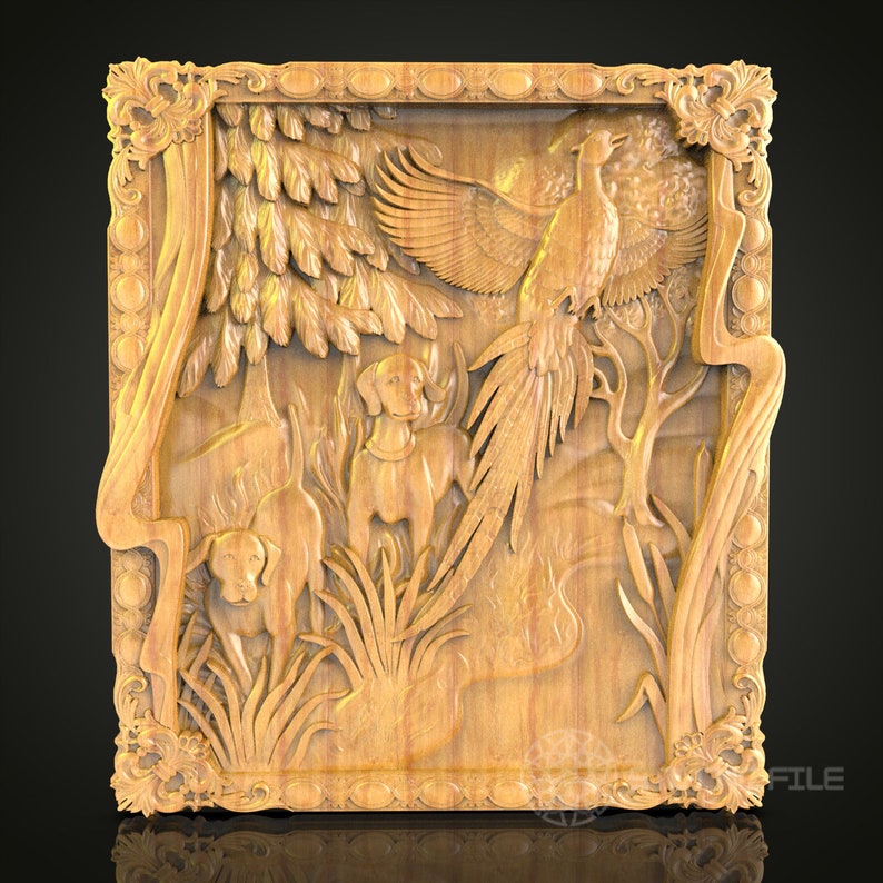 Wildlife Paradise 3D STL Model CNC Router File for Forest Scene Wood ...