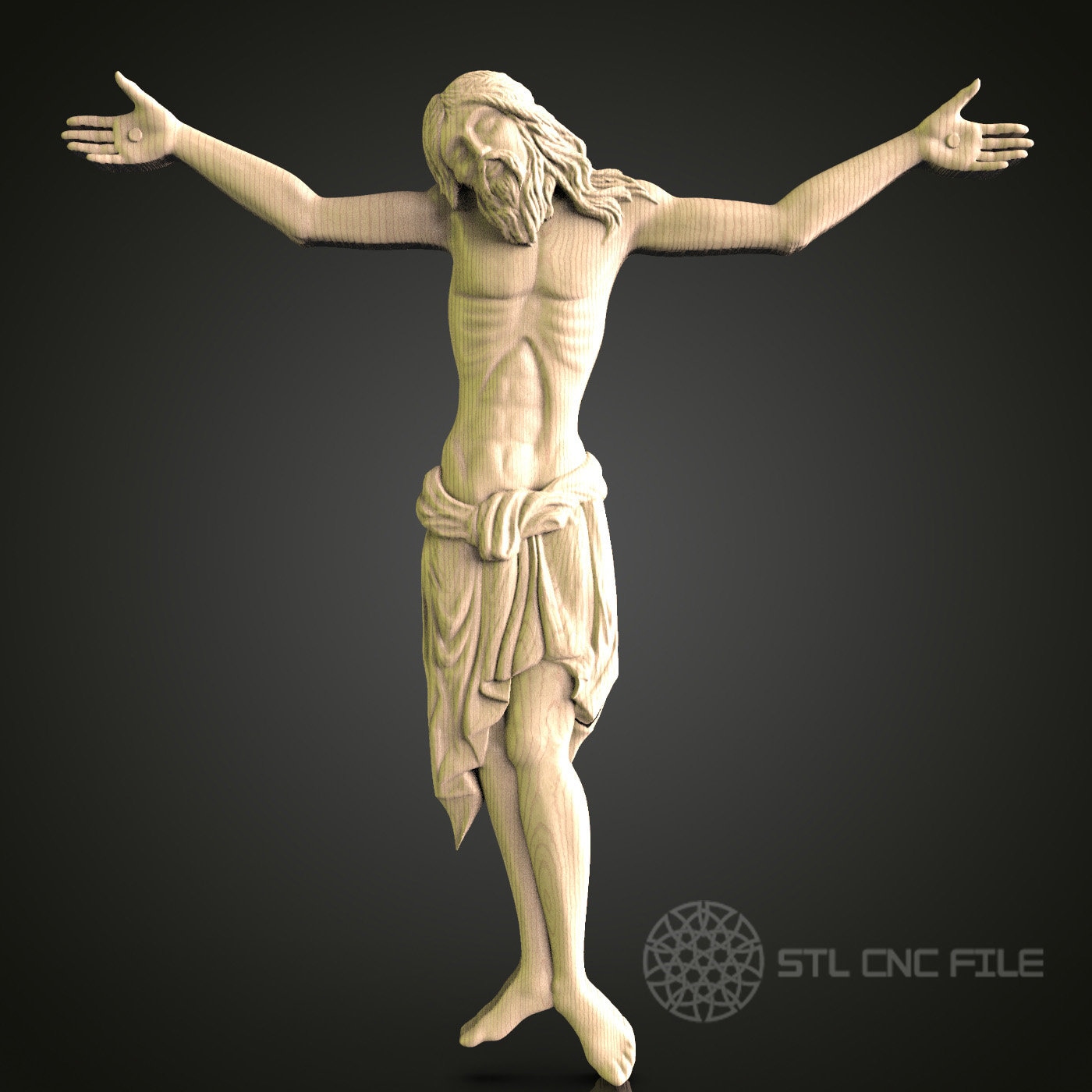 Crucifixion of Jesus Christ 3D Model STL File: CNC Router Sculpture - Etsy