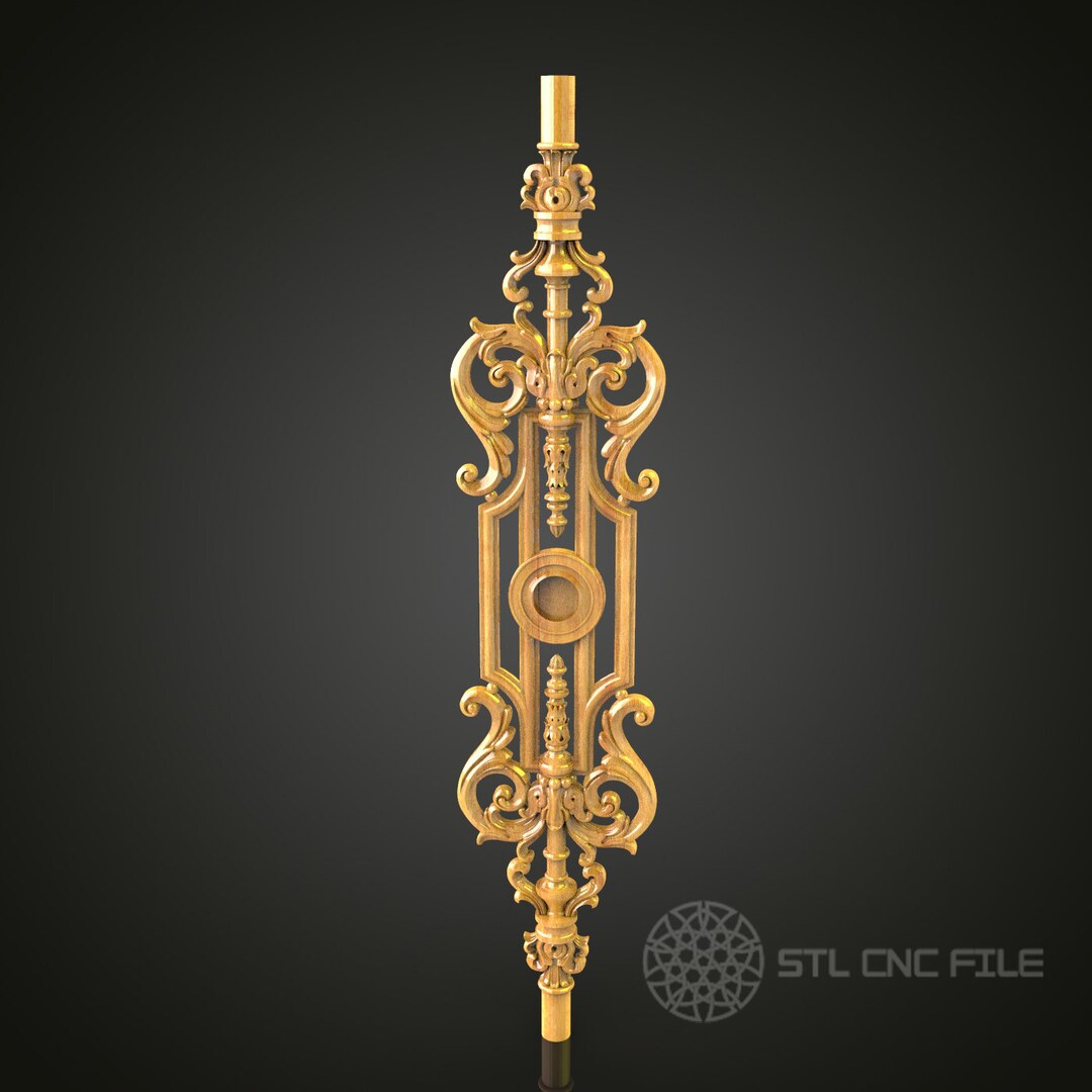 Exquisite Baroque Column STL Model for CNC Router - Perfect for Artcam ...