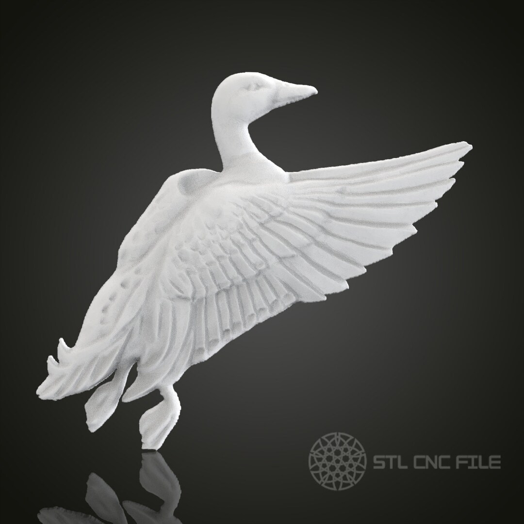 Elegant Bird STL Model: CNC Router Engraver File (PDF) - Etsy