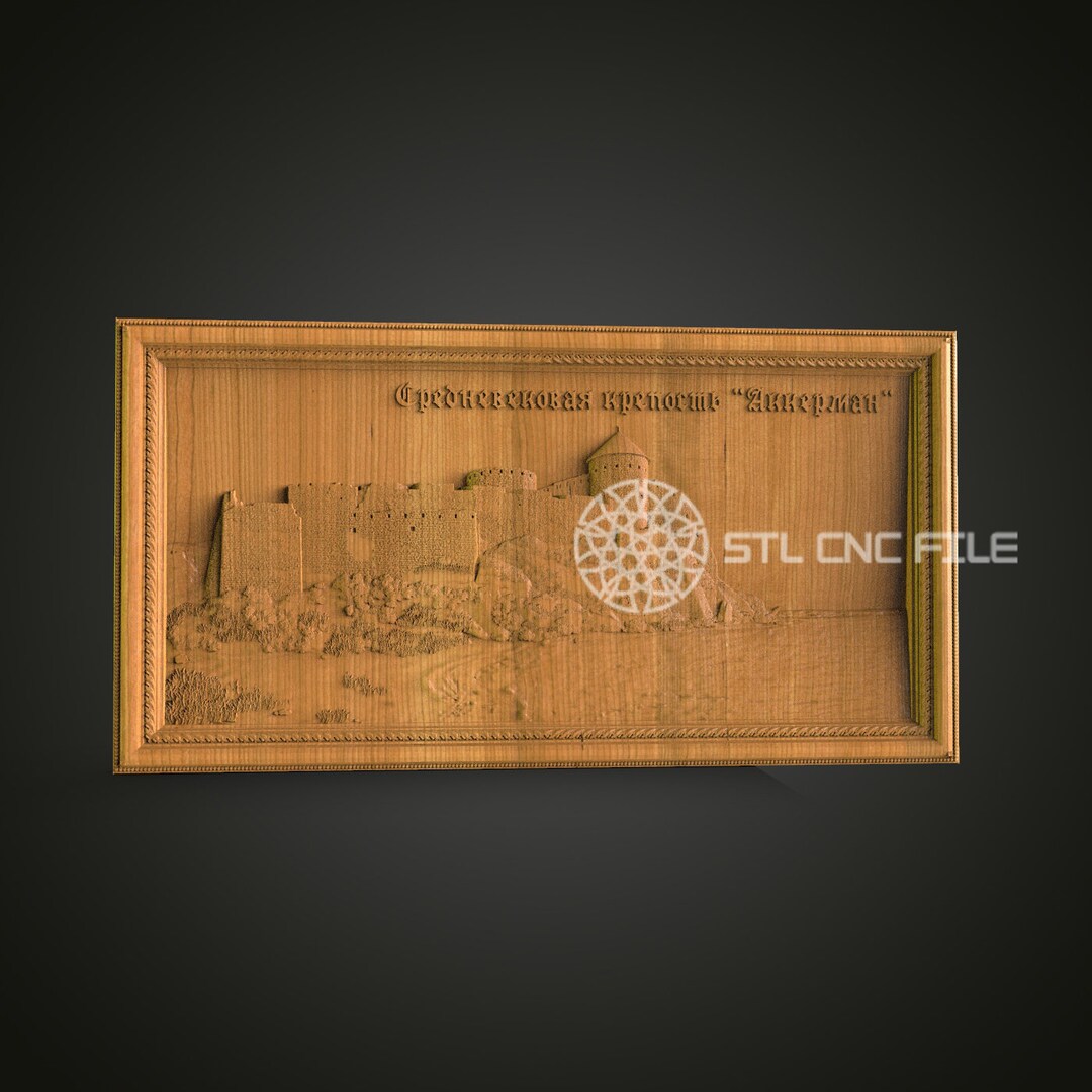 Historic Fortress Relief CNC STL File - 3D Printable Artwork, Artcam ...