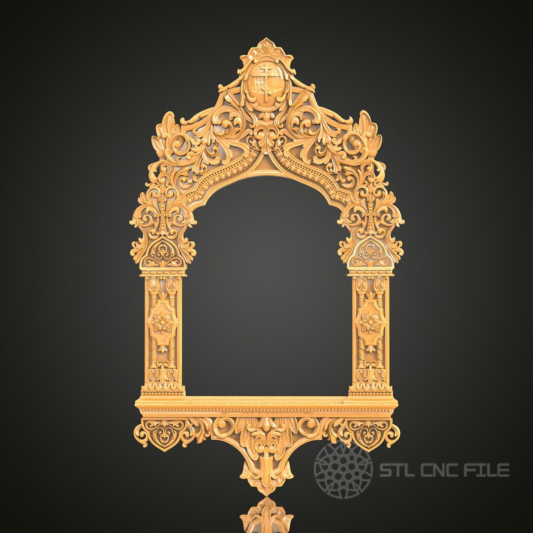 Ornate Arch Frame STL Model for CNC Router Engraver, Artcam, Aspire, 3D ...
