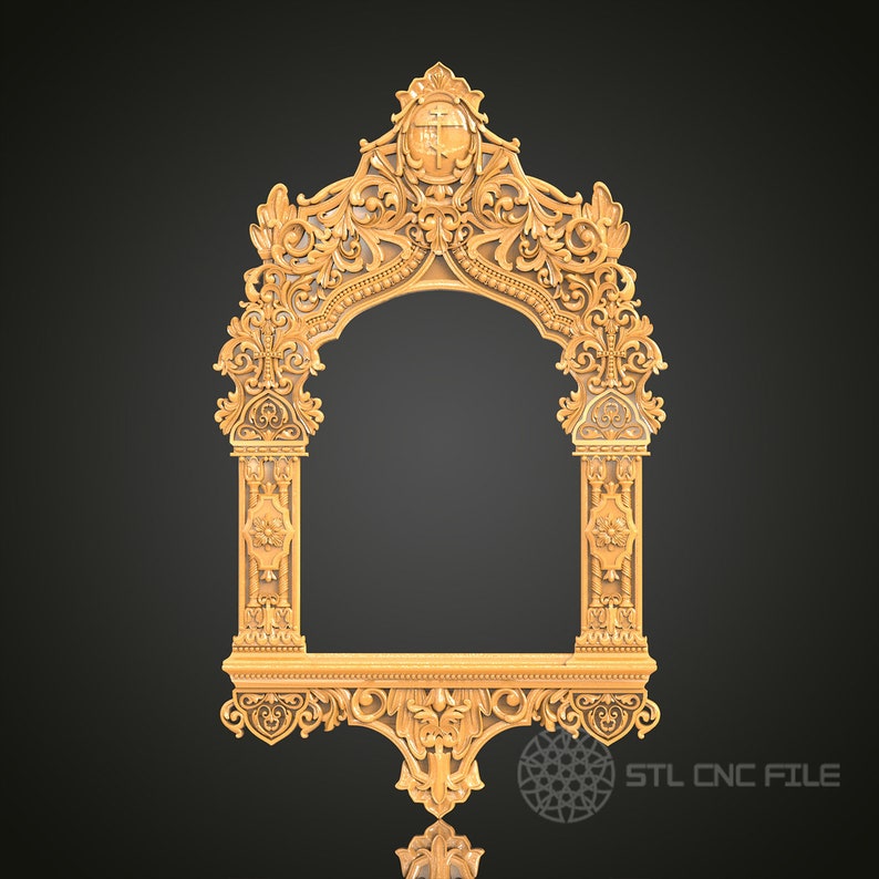 Ornate Arch Frame STL Model for CNC Router Engraver, Artcam, Aspire, 3D ...