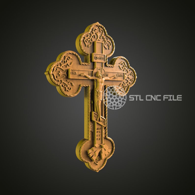 Ornate Cross CNC STL File: 3D Printable Religious Decor - Etsy
