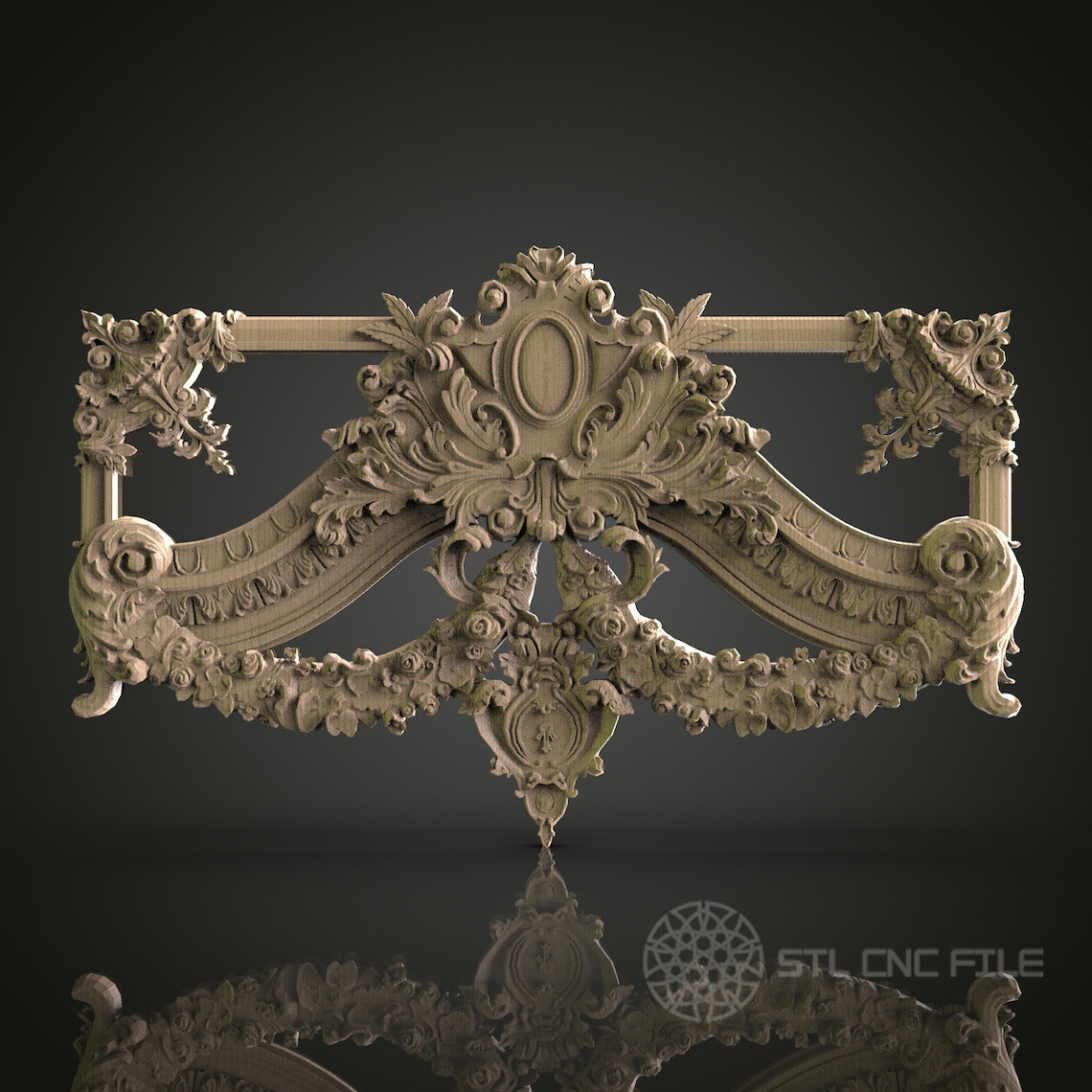 Victorian Style Ornate Decorative Panel for CNC and 3D Printing - STL ...