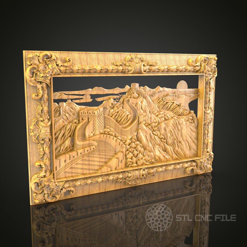Great Wall of China 3D STL Model - CNC Router File for Historical ...