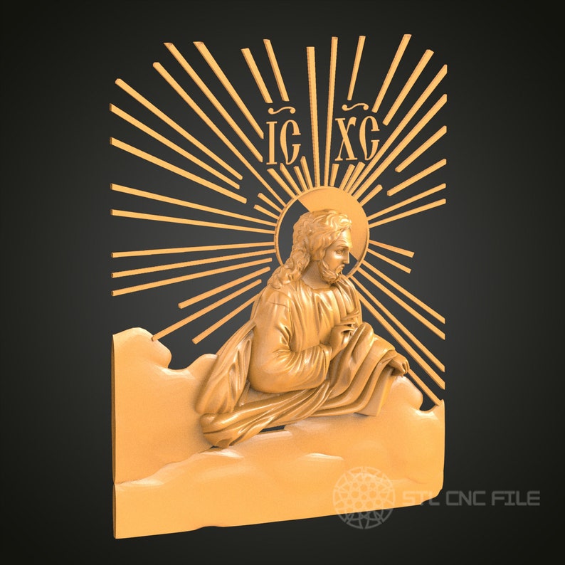 3D STL Model Religious Icon, CNC Router Engraver Artcam Aspire, Wood ...