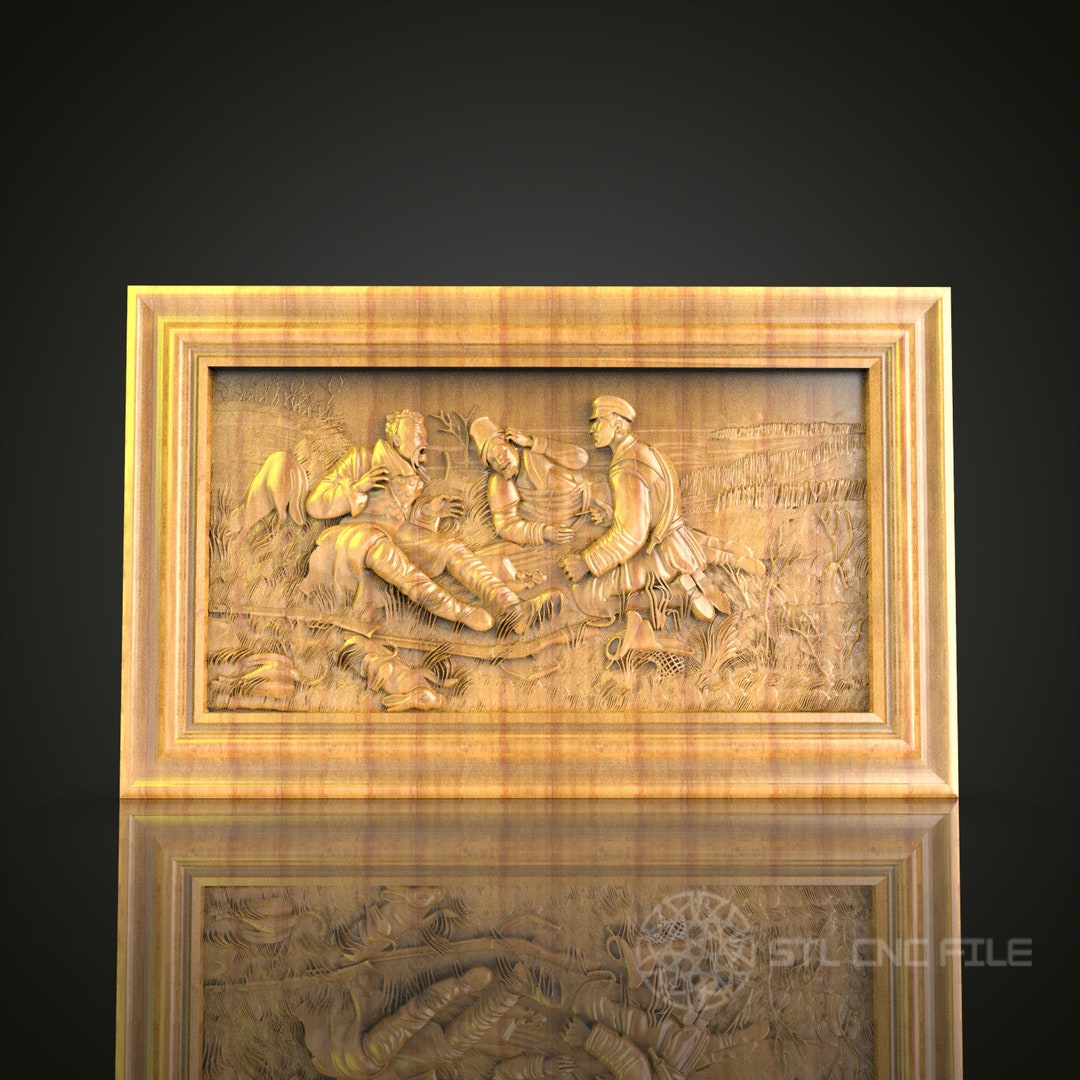 Historical Battle Scene STL Model for CNC, Artcam, Aspire - Military ...