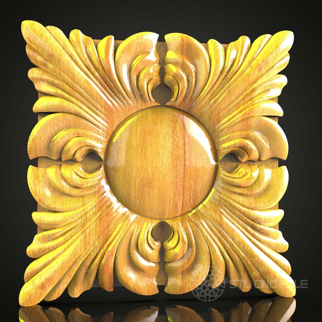 Eagle Crest STL Model for CNC Router, Artcam, Aspire - Decorative ...