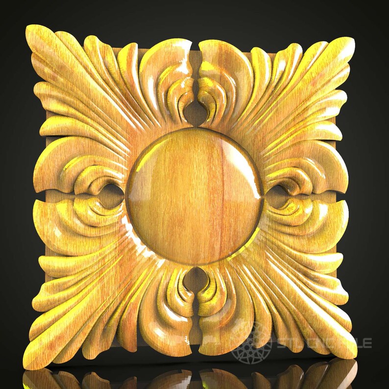 Eagle Crest STL Model for CNC Router, Artcam, Aspire - Decorative ...