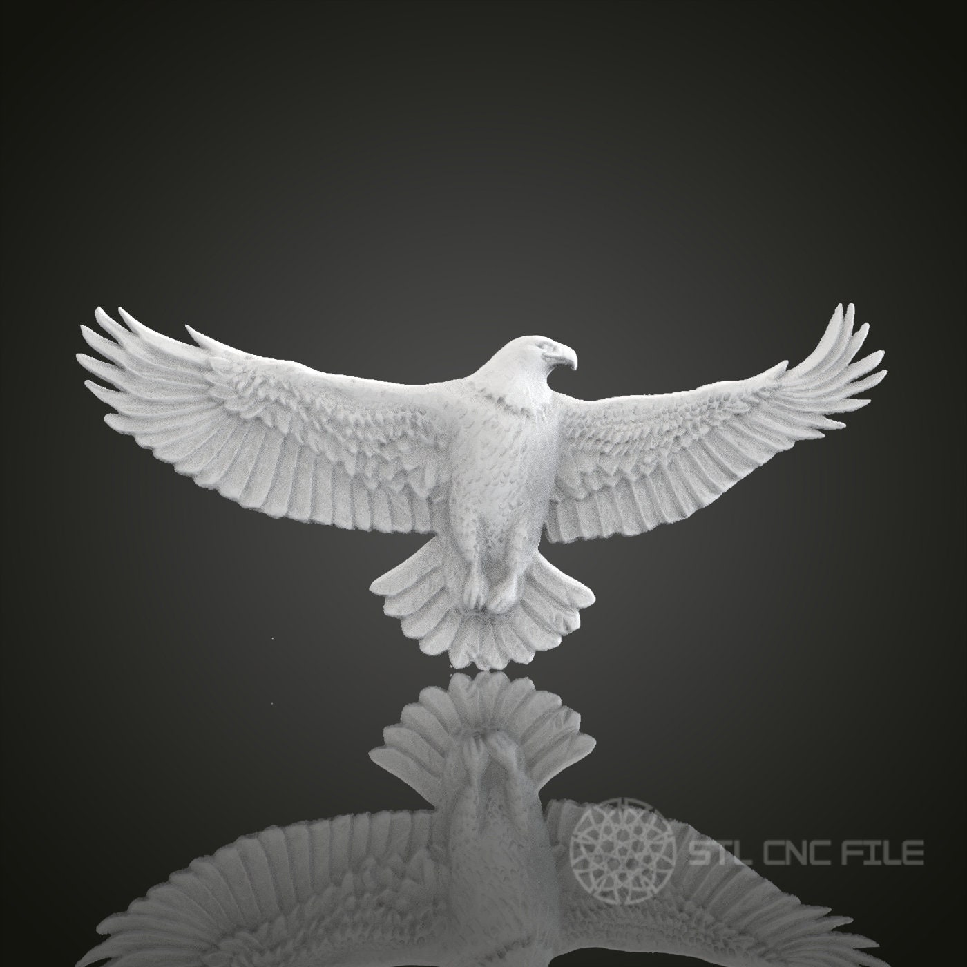 Soaring Eagle 3D STL Model: CNC Router & 3D Printer File (digital ...