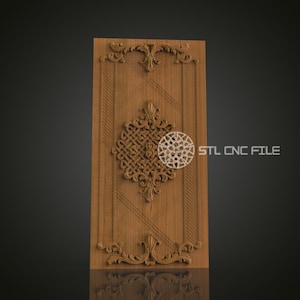 Intricate 3D Carved Ornate Panel STL File for CNC and 3D Printing ...