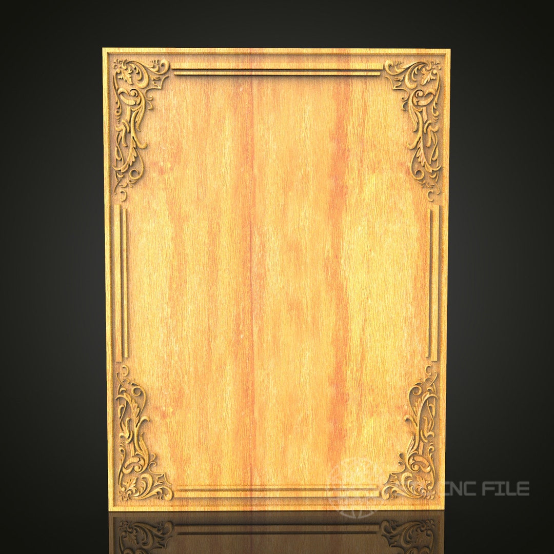 Traditional Panel Style Frame STL Model - CNC Router Files for Artcam ...