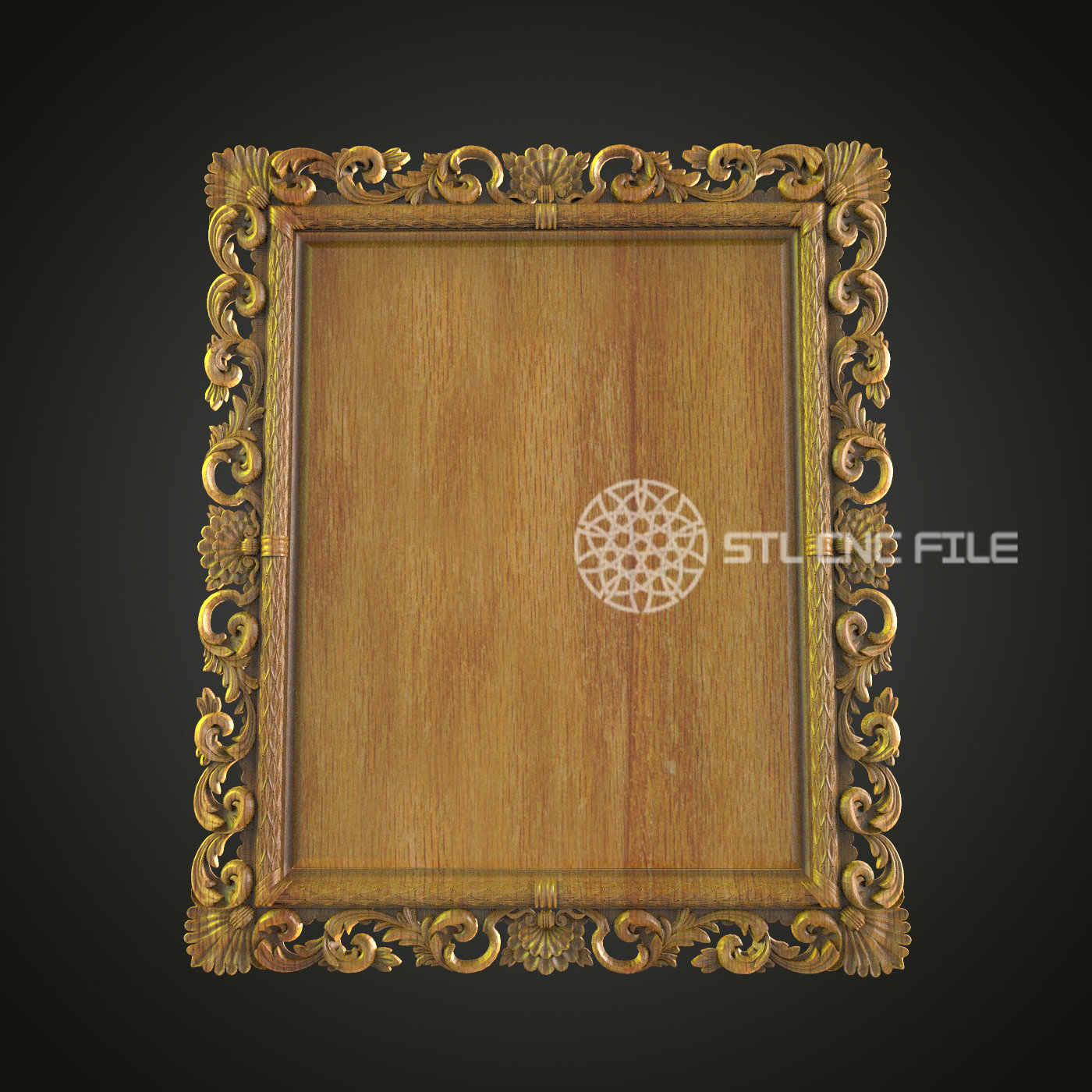 Classic Vintage Ornate Frame 3D Model for CNC - Artcam, Aspire, STL ...