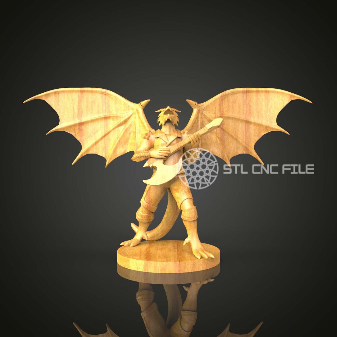 Dragon Knight STL Model for CNC Router Engraving, Artcam, Aspire Files ...