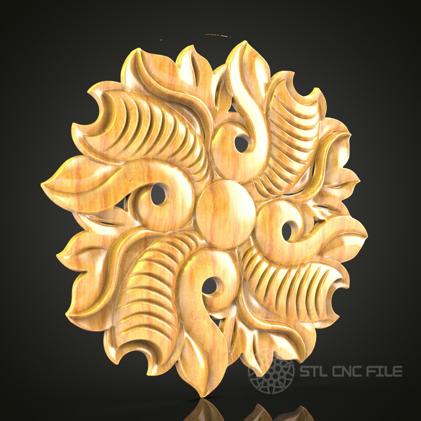 Sculptural Waves STL Model for CNC - Dynamic Wooden Art Decor - Etsy