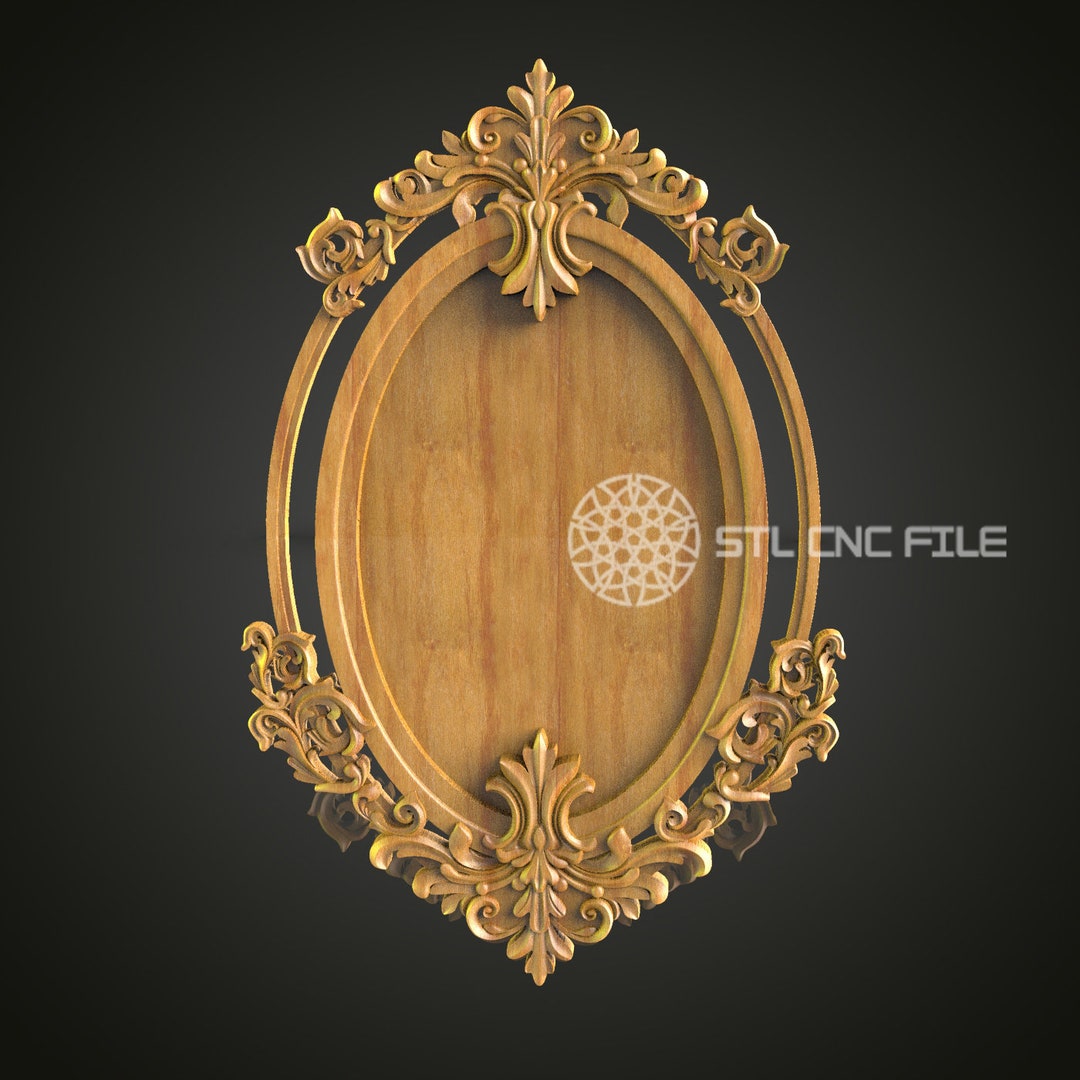 Classic Baroque CNC Frame STL File - Perfect for Wood Art & Wall Decor ...