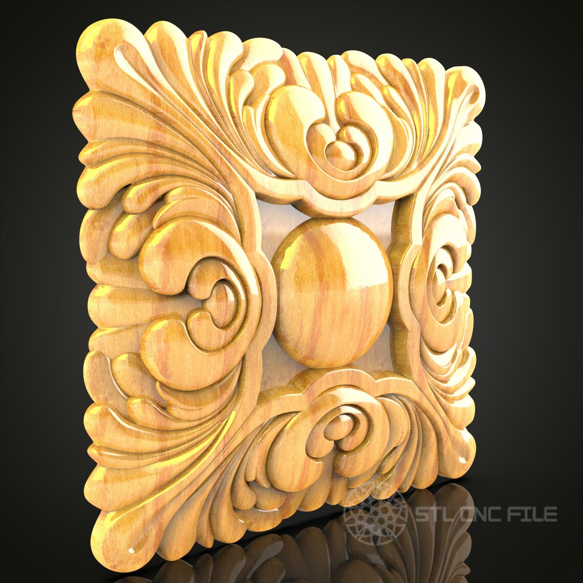 Baroque-inspired CNC Router STL Model Luxurious Wood Frame Design - Etsy