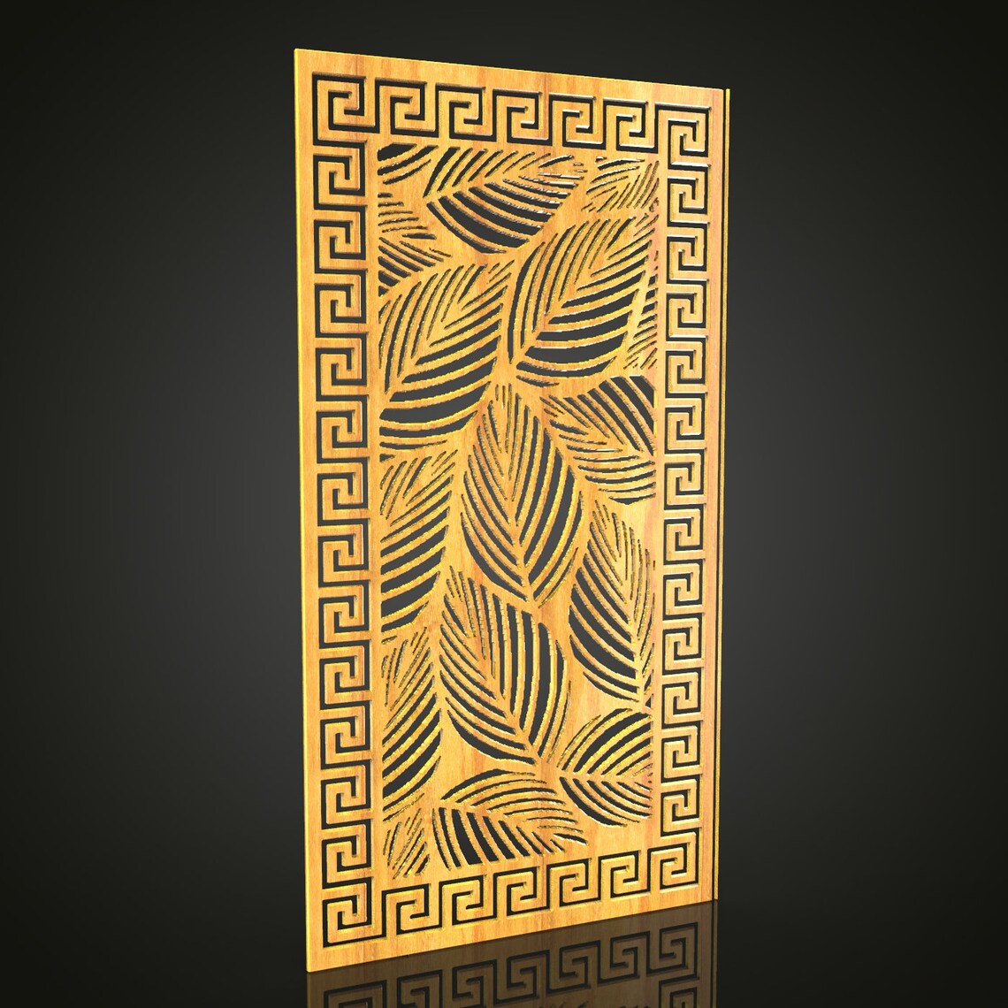 Tropical Leaf Panel STL File - CNC Router Engraving Art - Etsy