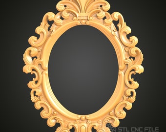 Angel Ornate Frame STL Model for CNC Router Engraver, Artcam, Aspire ...