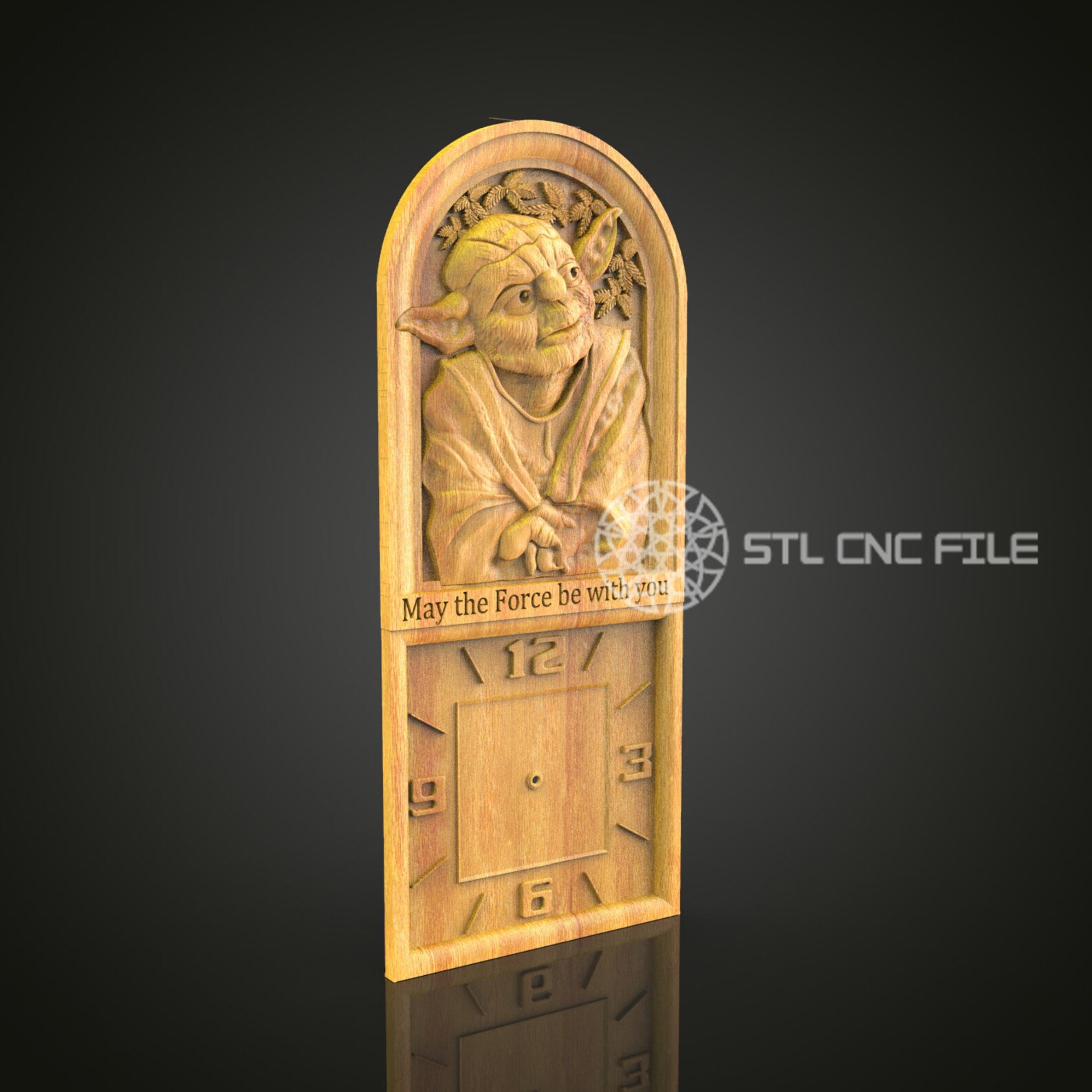 Fantasy Sage Clock STL Model, CNC Router Carving File, Artcam Aspire ...