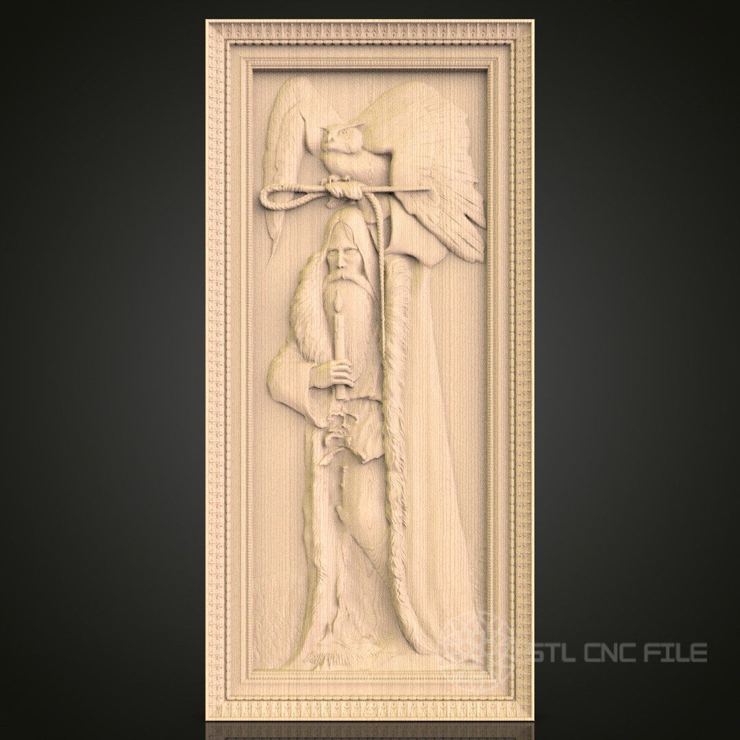 Wizard With Owl 3D CNC Router Engraver File, STL Model for Artcam ...