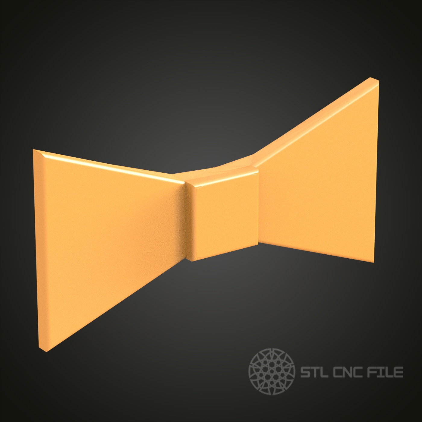 Modern Minimalist Bow Tie STL Model, CNC Router File for Sleek Fashion ...